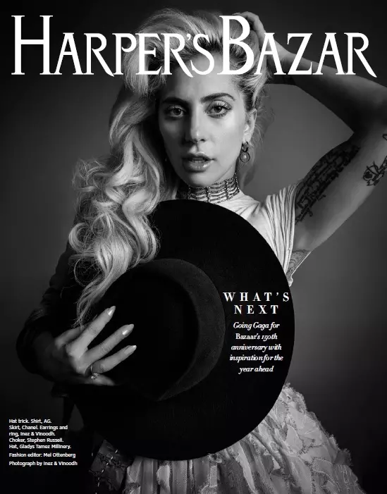 Harper's Bazaar sparkes i gang 150 år med Lady Gaga