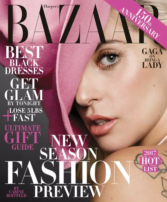 Harper's Bazaar Леди Гага менен 150 жыл башталат 100096_3