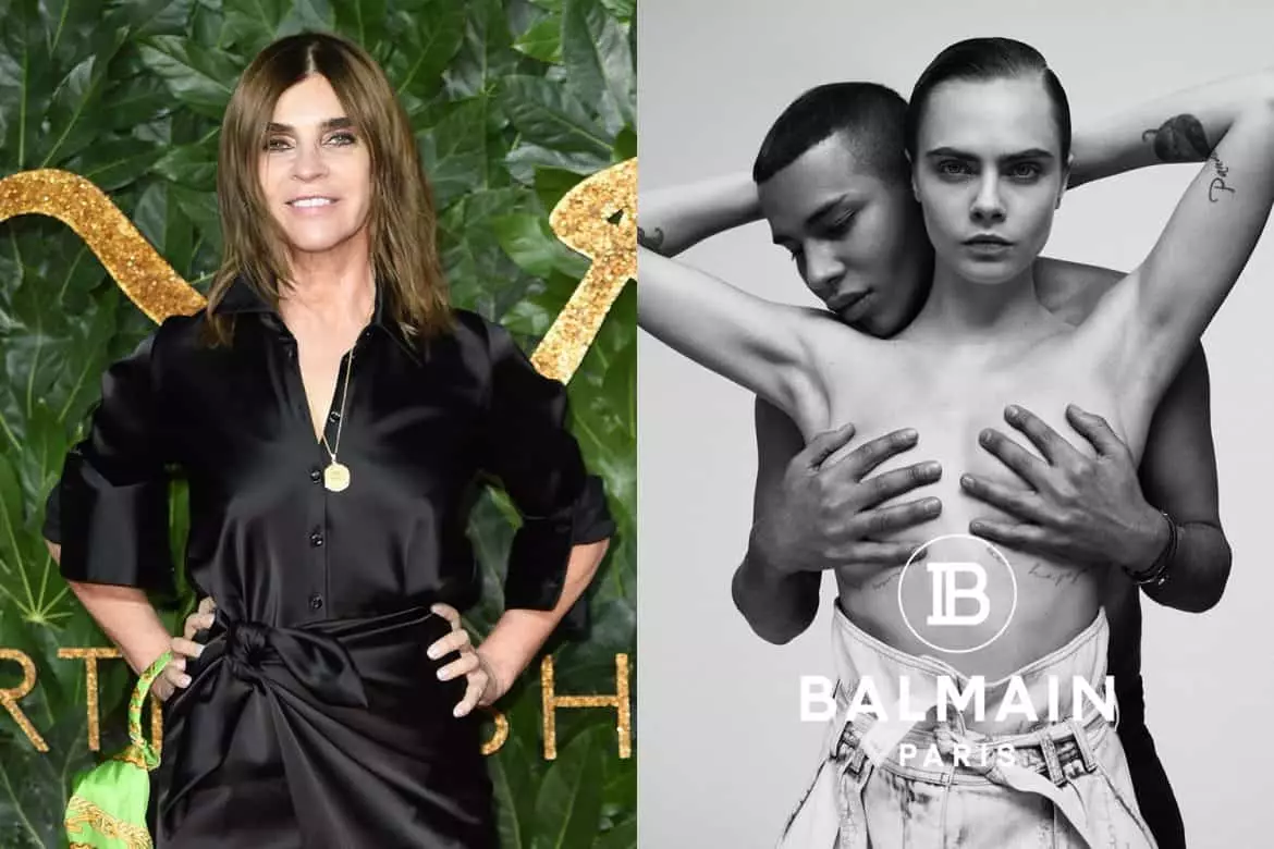 ការងាររចនាថ្មីរបស់ Carine Roitfeld, Cara Delevingne ទៅអាក្រាតកាយសម្រាប់ Balmain