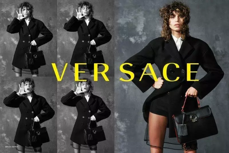 Gigi Hadid ir Taylor Hill Front Versace 2017 m. rudens / žiemos kampanija 101153_2