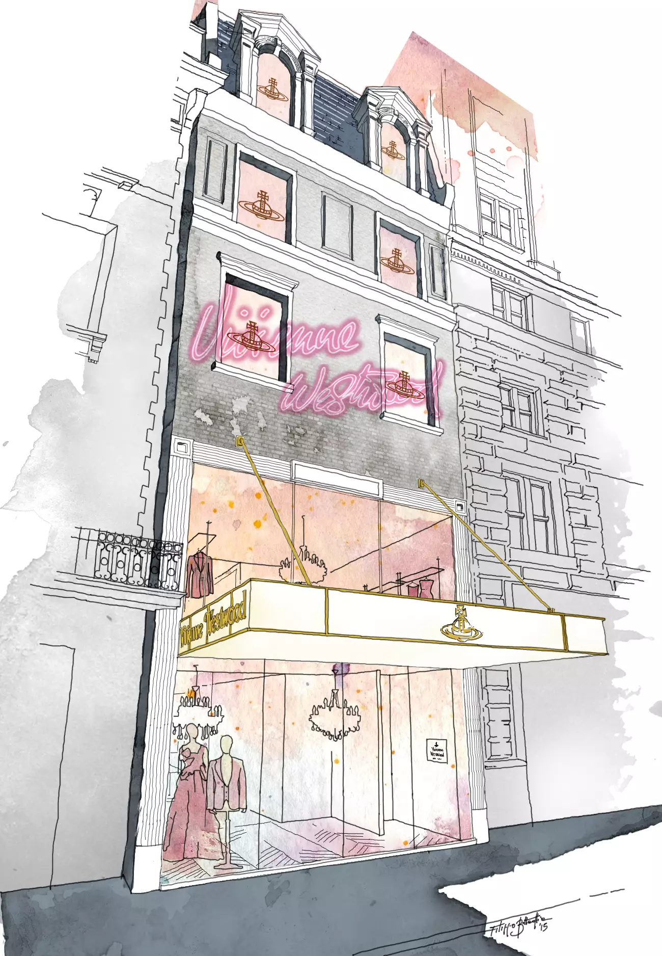 Vivienne Westwood Fir New York Flagship Store opzemaachen