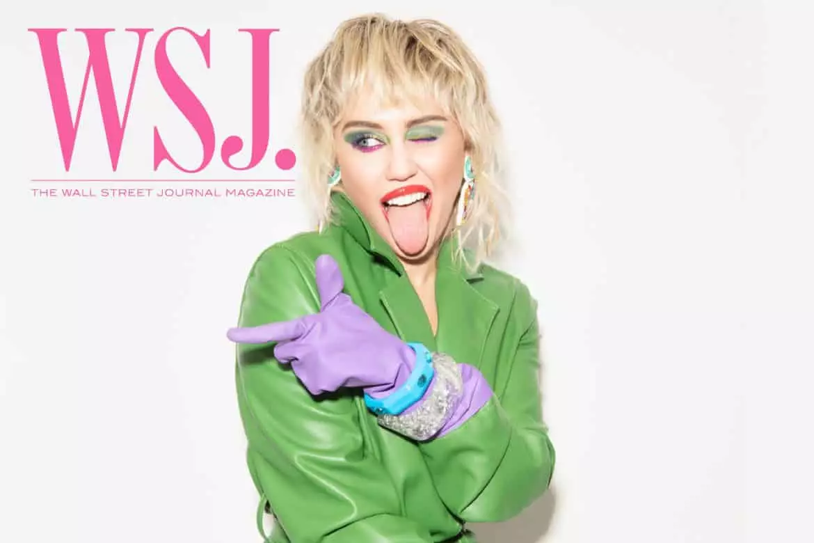 Miley Cyrus va disparar i li va posar estil WSJ. Portada de la revista 10751_1