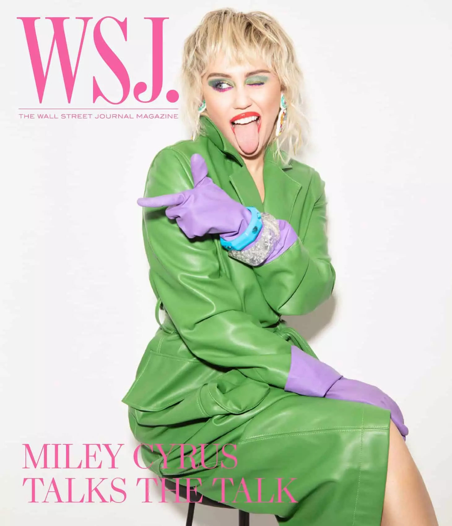 Miley Cyrus Ditémbak jeung Gaya WSJ-Na. Panutup Majalah 10751_4