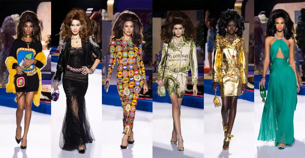 Moschino gewënnt grouss mat Spill Show-thematescher Runway