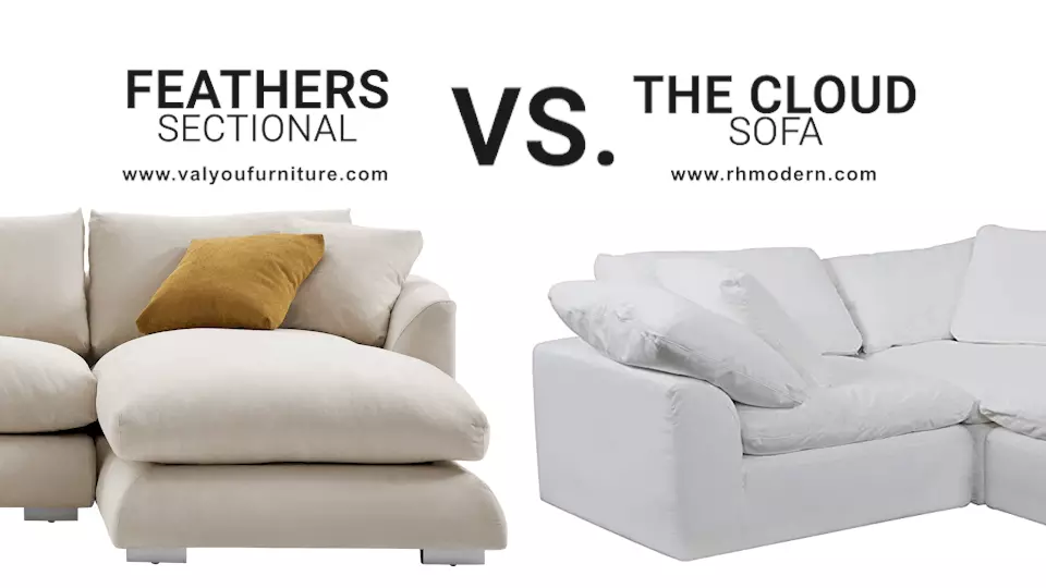 Furniture Ongororo: Valyou Feathers Sectional vs. Restoration Hardware Cloud Sofa 1083_2