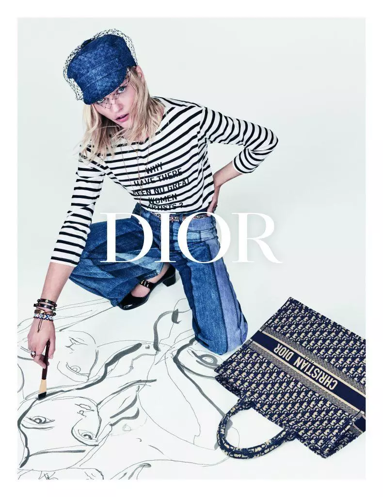 Dior tekenen: Sasha Pivovarova wordt kunstzinnig voor het Franse modehuis 11112_5