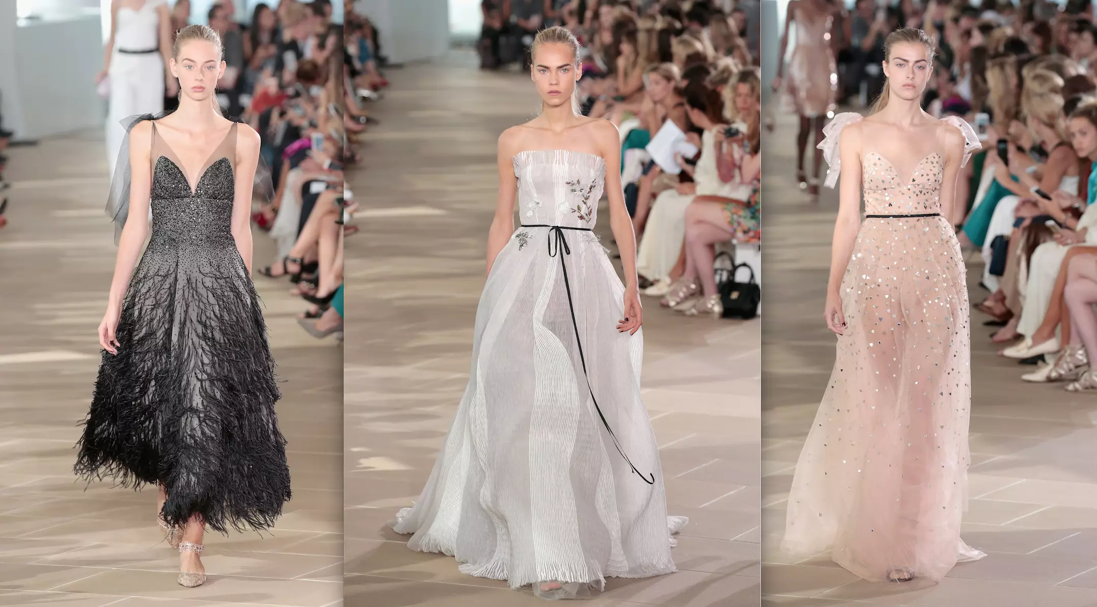 Monique Lhuillier mostra a coleção primavera / verão 2018 na Couture