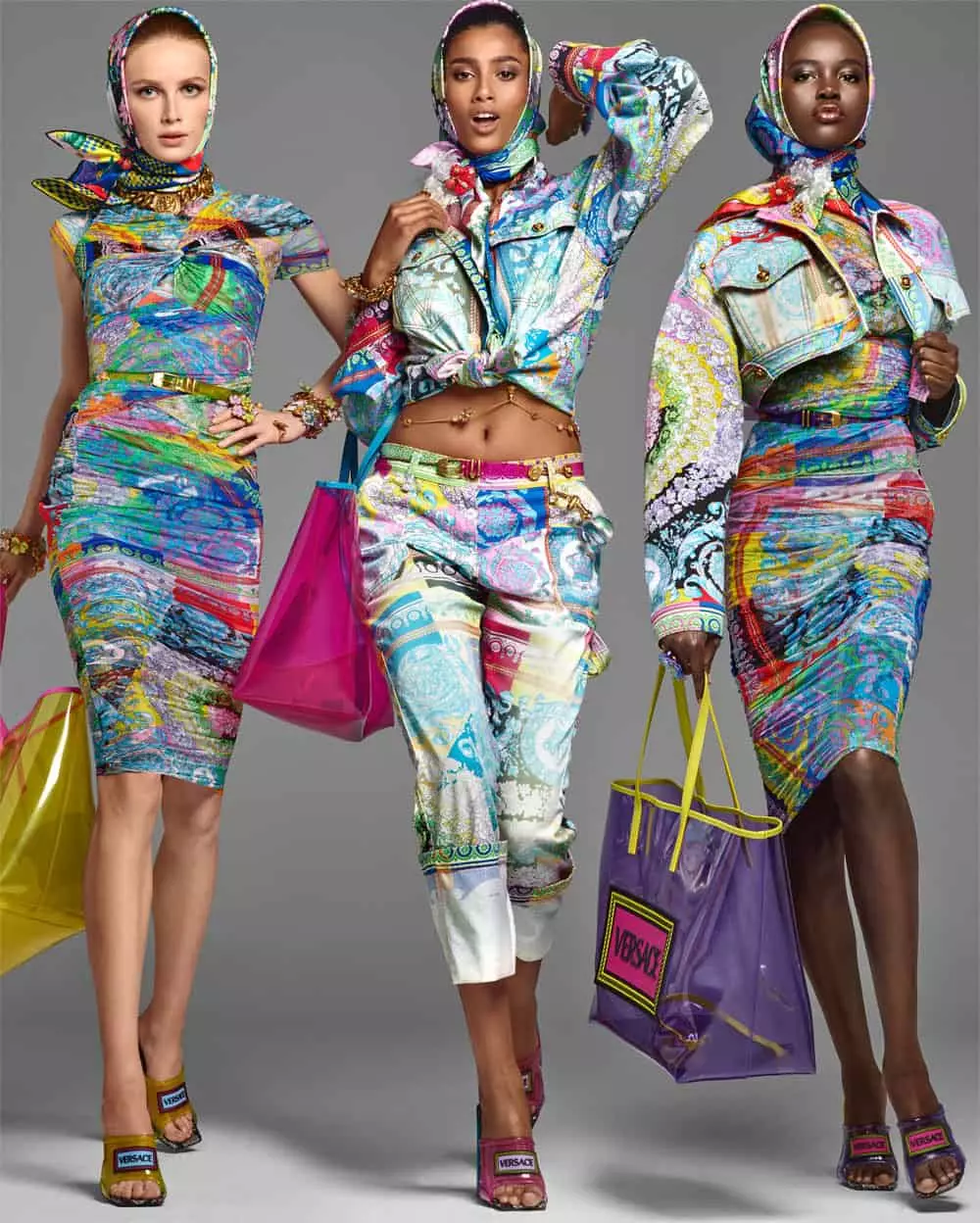 Bella Hadid ja Shalom Harlow annavad uutes reklaamides 90ndate Versace'i hõngu 13184_5