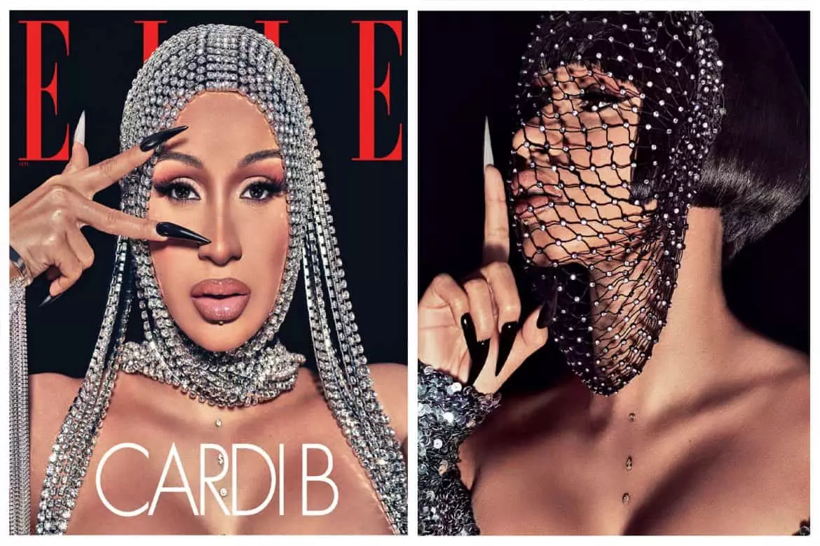 Cardi B nyakup Edisi September ELLE 13277_1