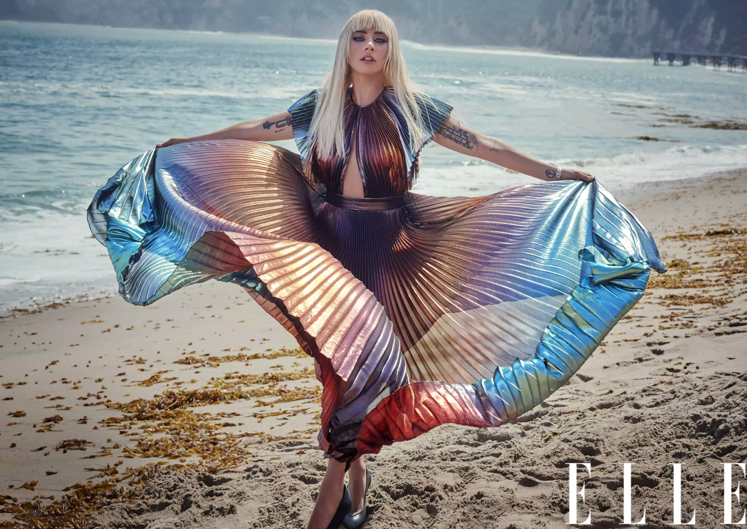 Lady Gaga Rivelas La Prezon De Steluleco al Elle 13279_3