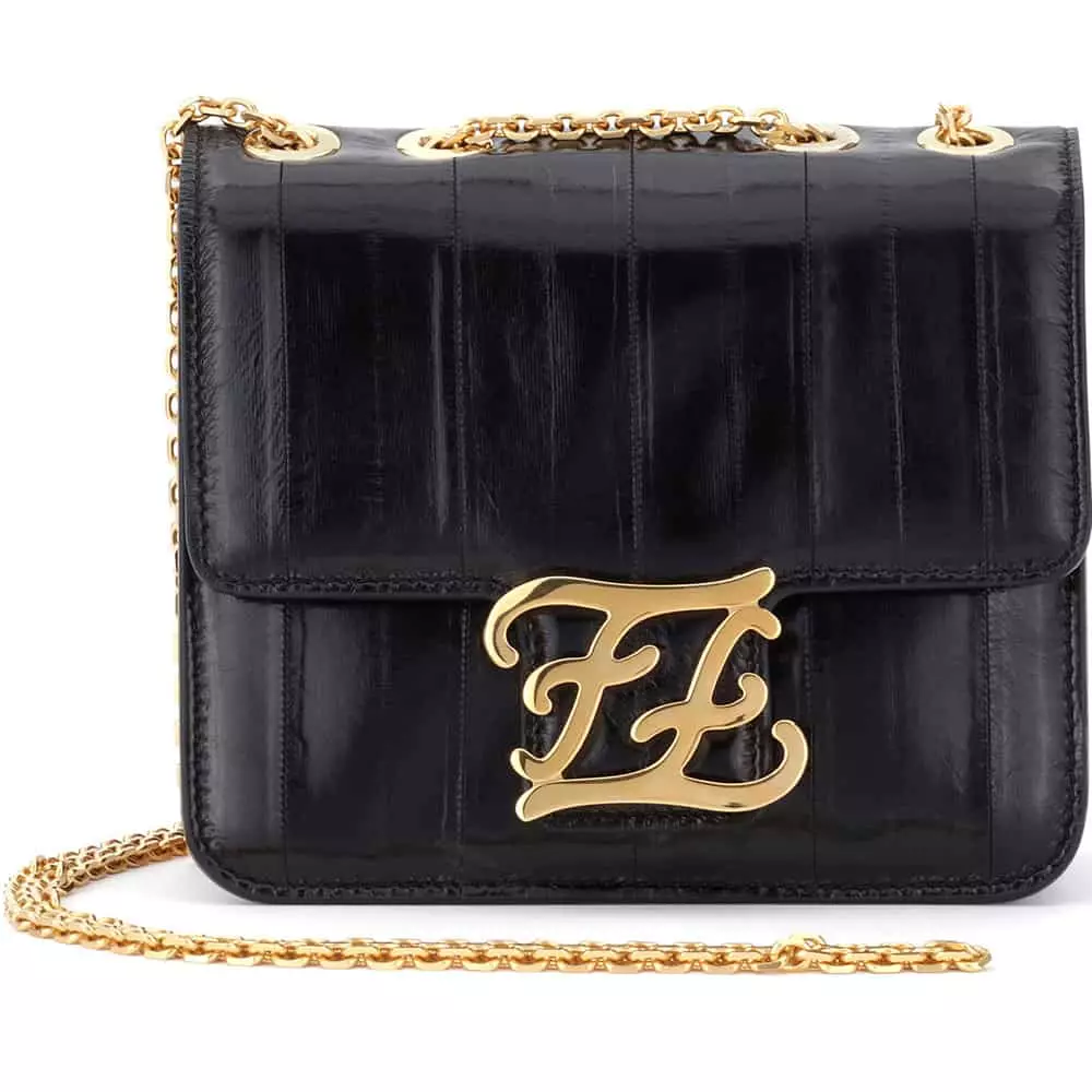 Tip editora: Fendi Karligraphy Bag v modrej lakovanej koži 14392_3