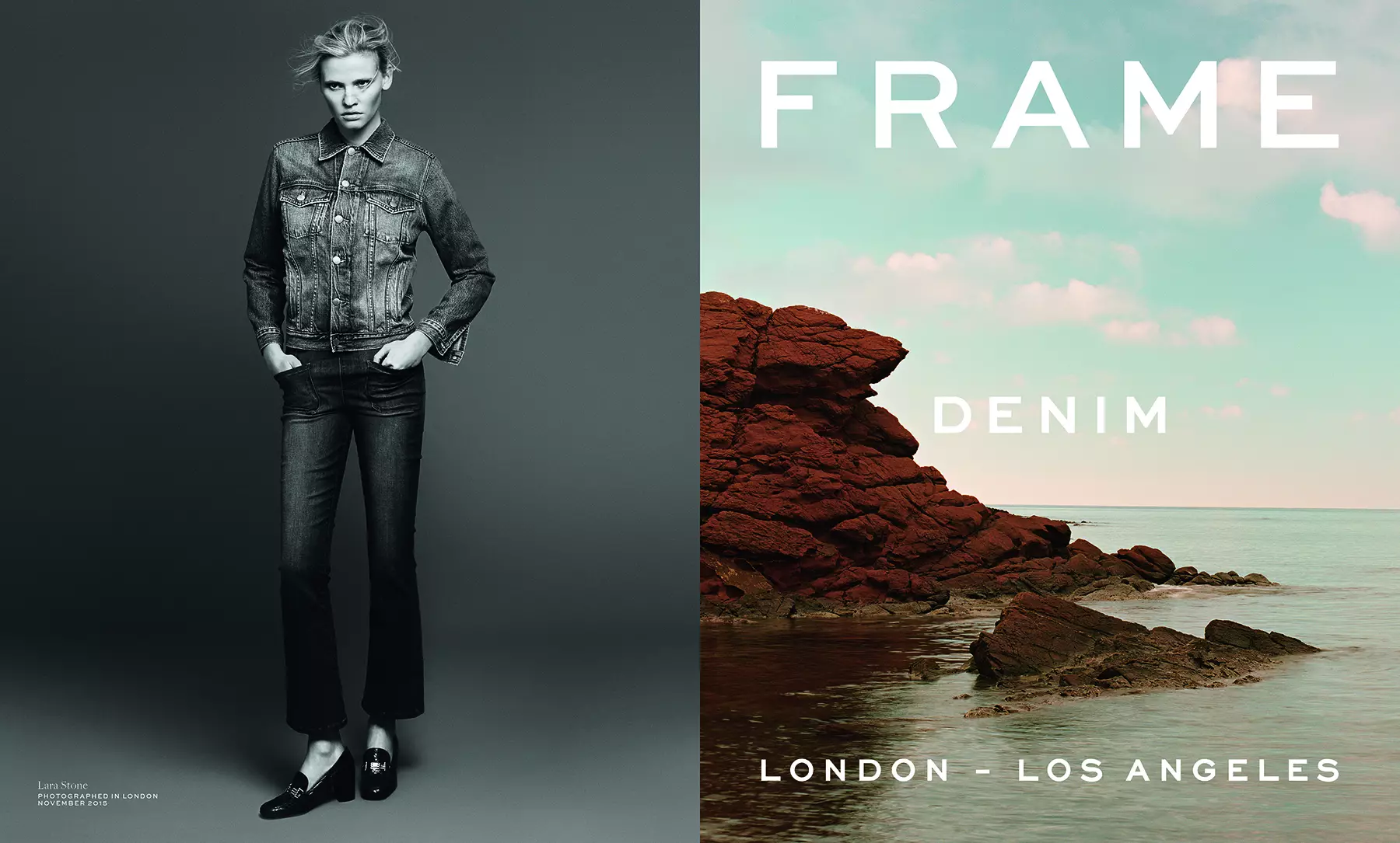 Lara Stone Fronts FRAME Denim Spring ’16