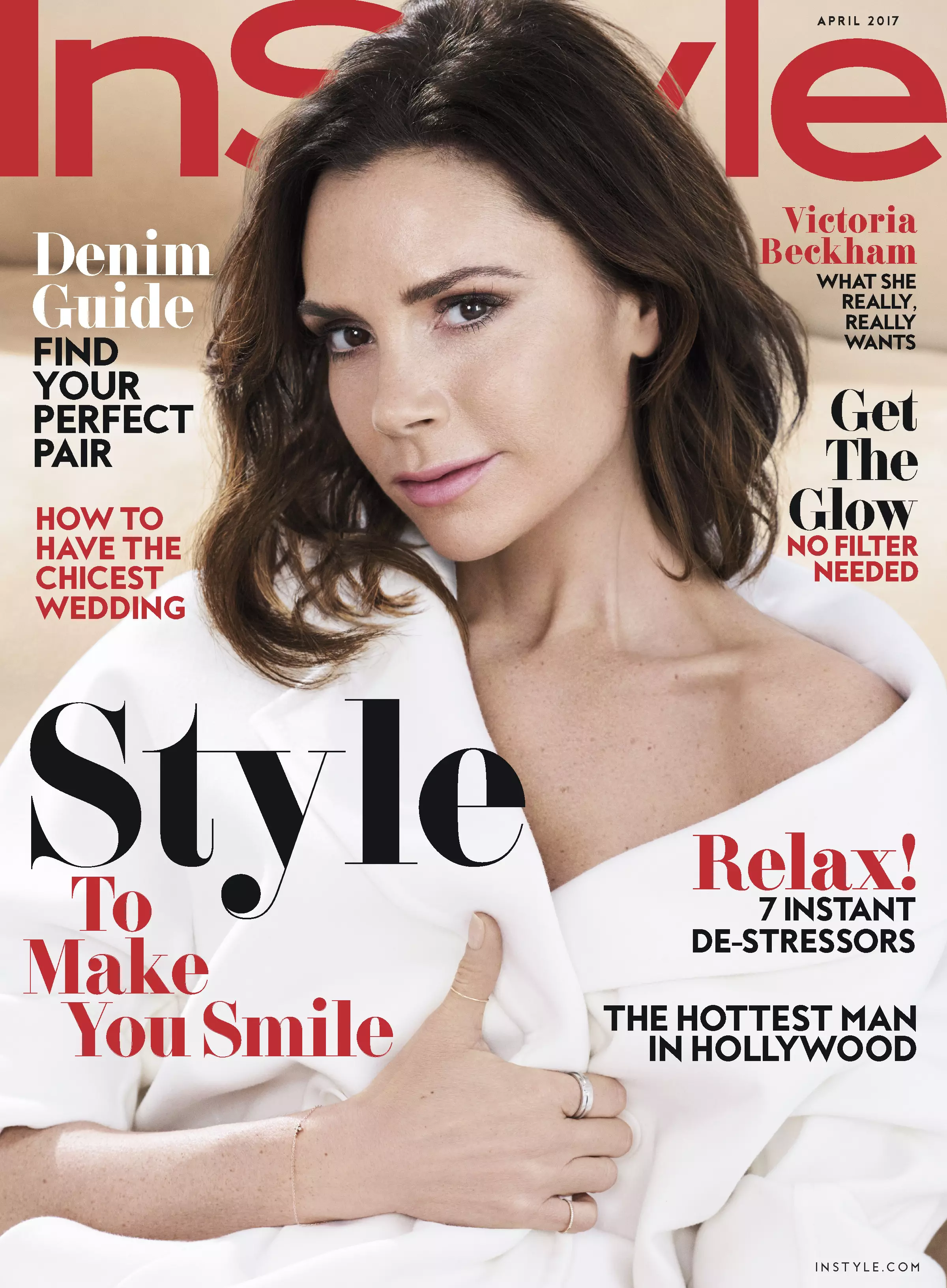 Victoria Beckham Covers InStyle; Fala con Tom Ford, Target e moito máis 14706_1