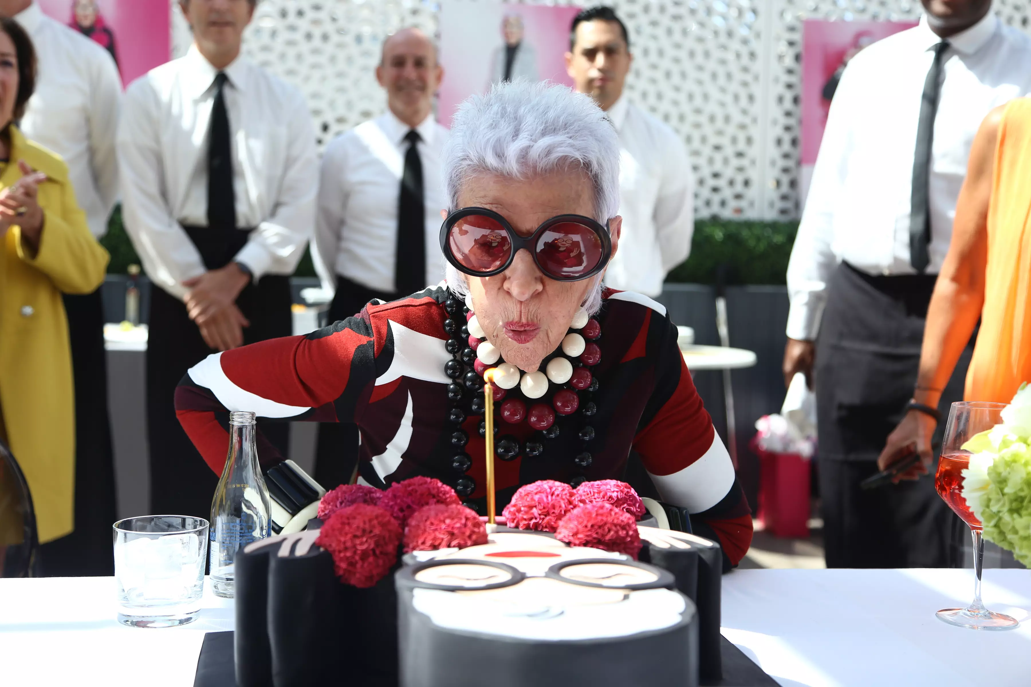 Pranzo per il 95esimo compleanno di Iris Apfel con Macy's INC International Concepts