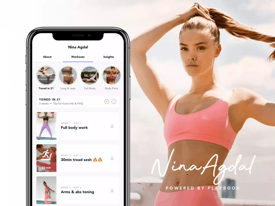 Nina Agdal lanza una nueva aplicación de fitness justo cuando más la necesita 16878_1
