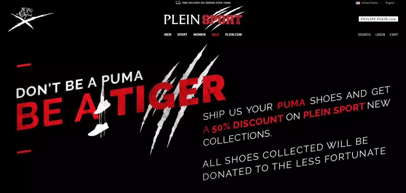 Philipp Plein ប្រកាសសង្គ្រាមលើក្រុមហ៊ុន Puma ជាមួយនឹងយុទ្ធនាការទីផ្សារថ្មី។ 16935_4