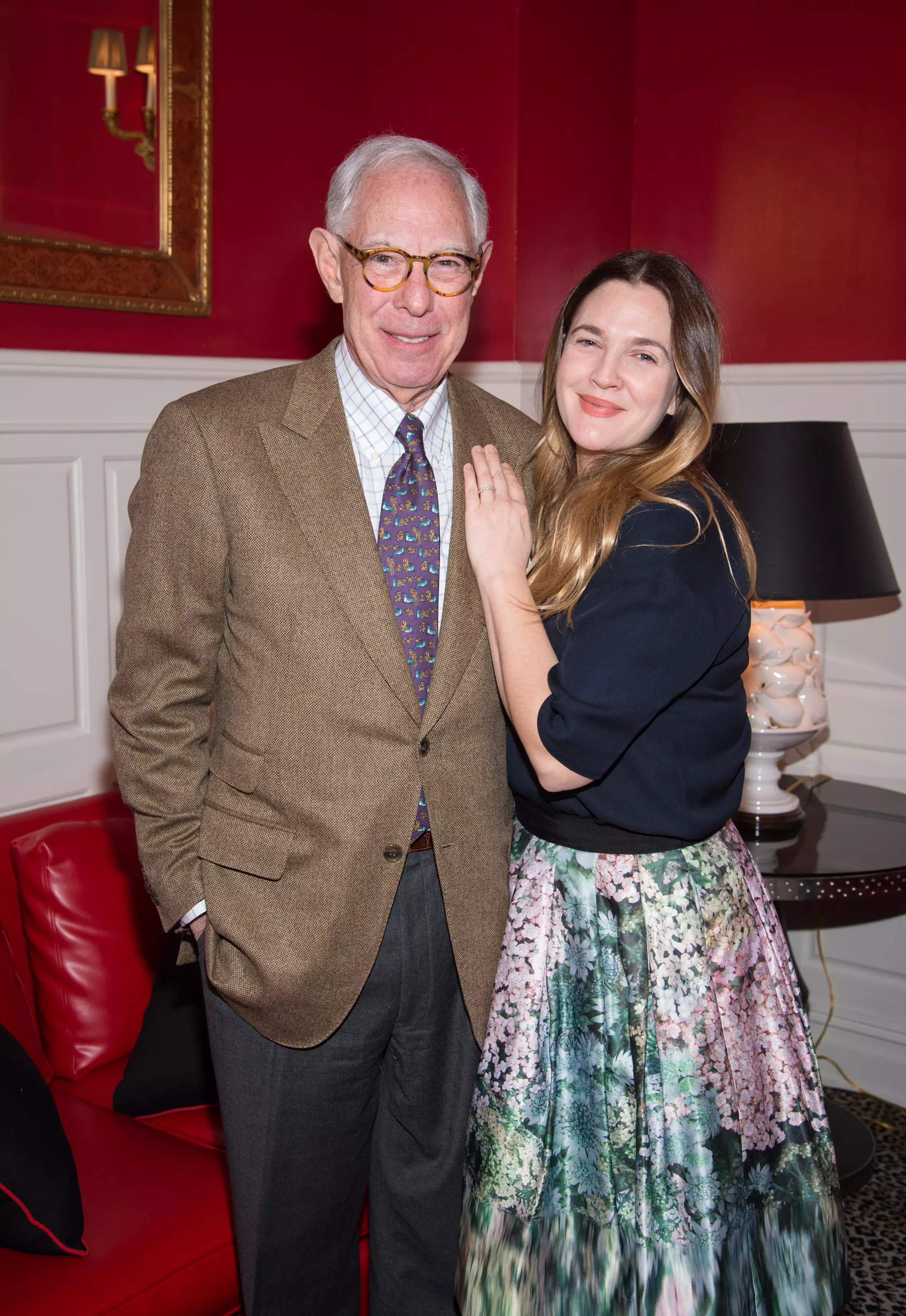 Drew Barrymore avec Arie L. Kopelman au Forum Financo 2016