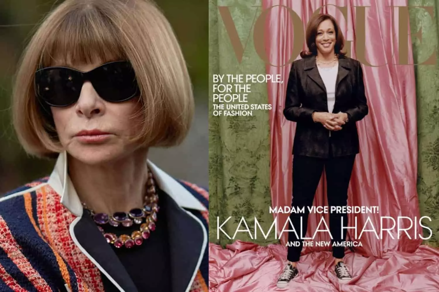 Anna Wintour překvapená sporem o titulní straně: „Nechceme nic jiného, ​​než oslavit úžasné vítězství nově zvoleného viceprezidenta Harrise“