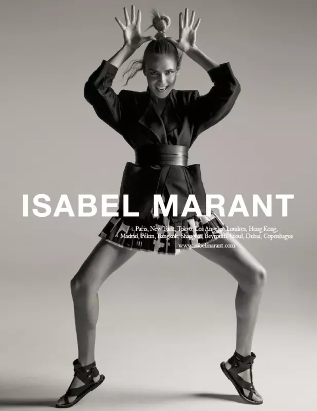 Isabel Marant ၏ Spring Campaign တွင် Natasha Poly ၏ ပျော်ရွှင်မှုအပြည့်အလှည့် 19562_4
