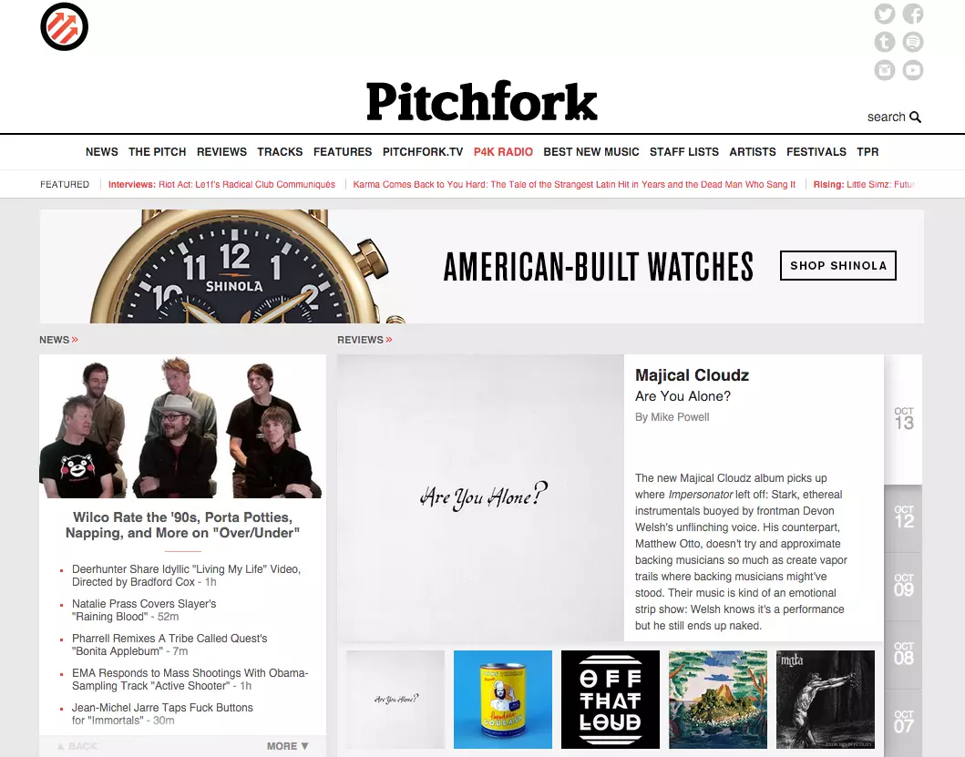 Condé Nast Pitchfork Media Inc-i satın alır.