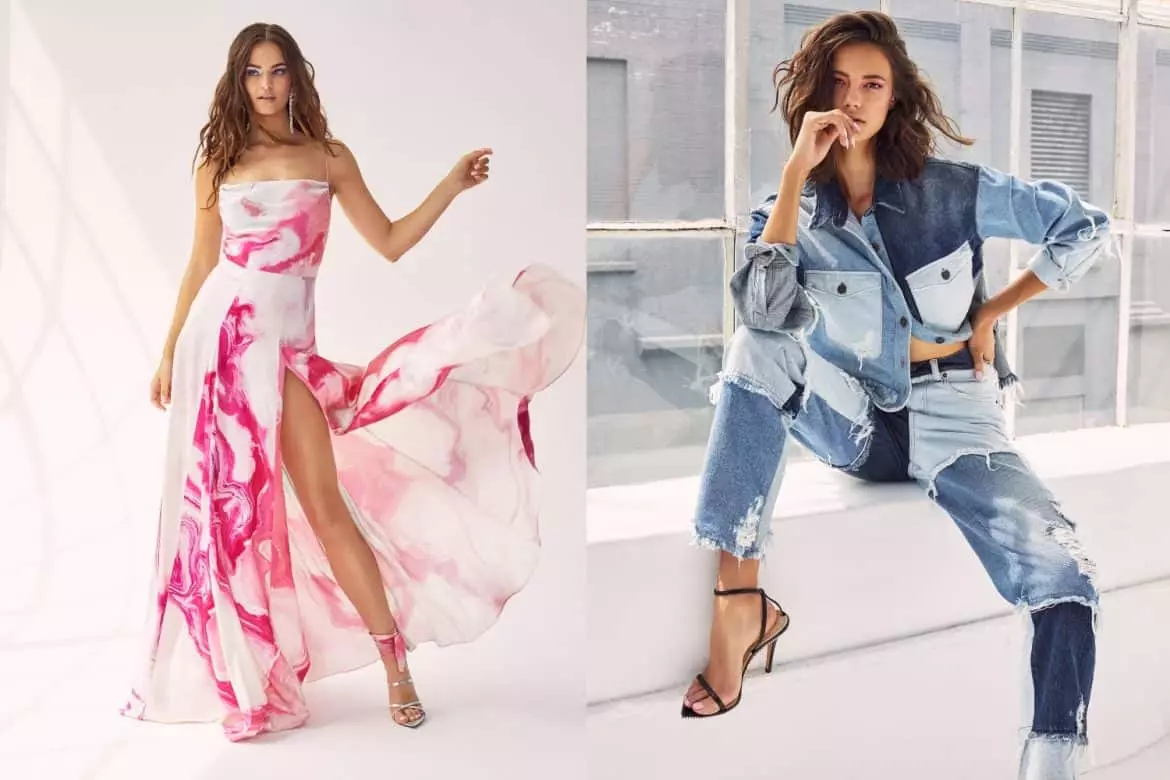 Retrofête Dabbles In Bleach-dyed Denim And Butterflies Para sa SS '21—Plus Pretty Party Dresses Of course! 20205_1