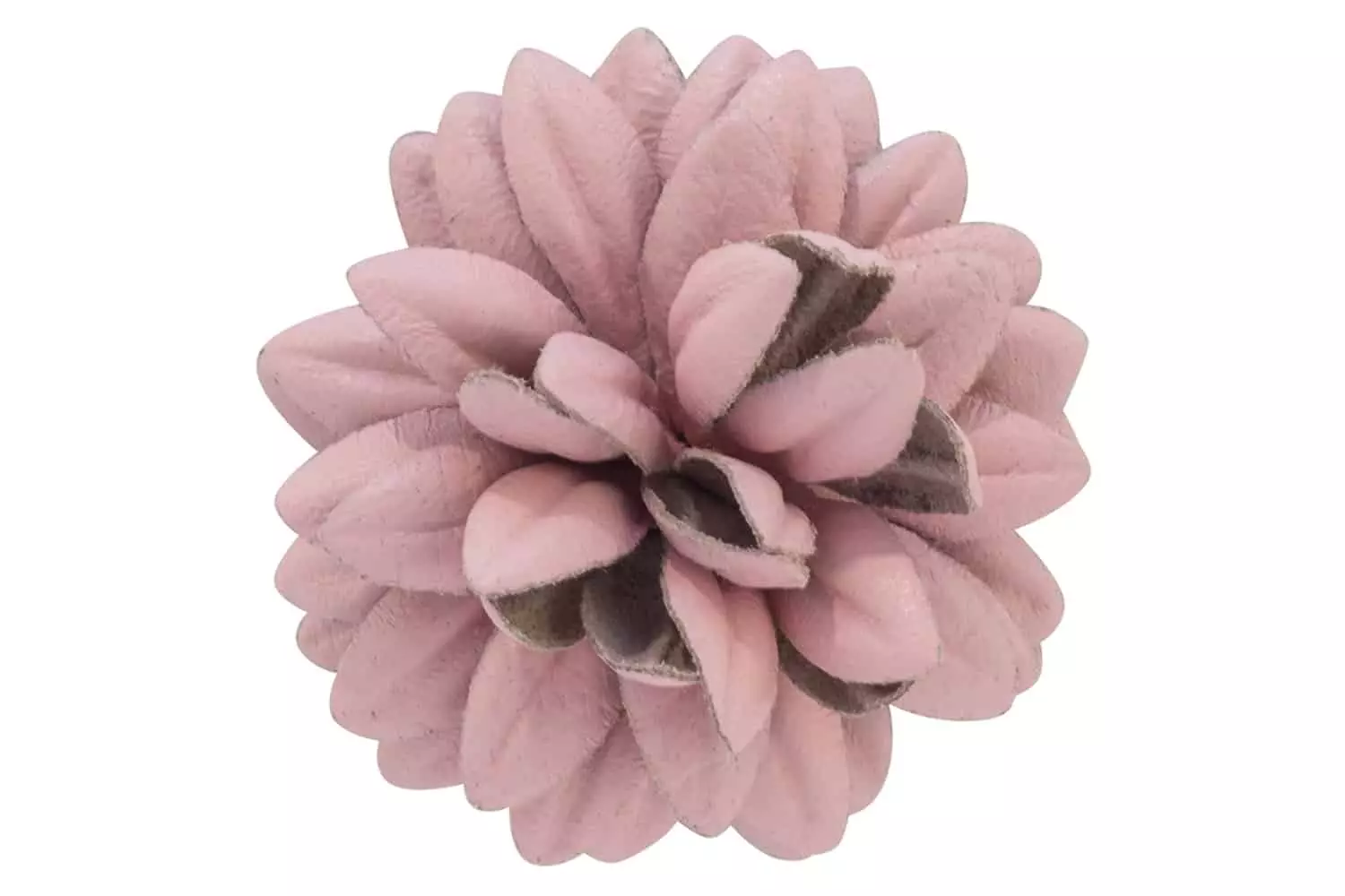 Editor's Pick: Fleur'd Rose Quartz Leather Dahlia Pin