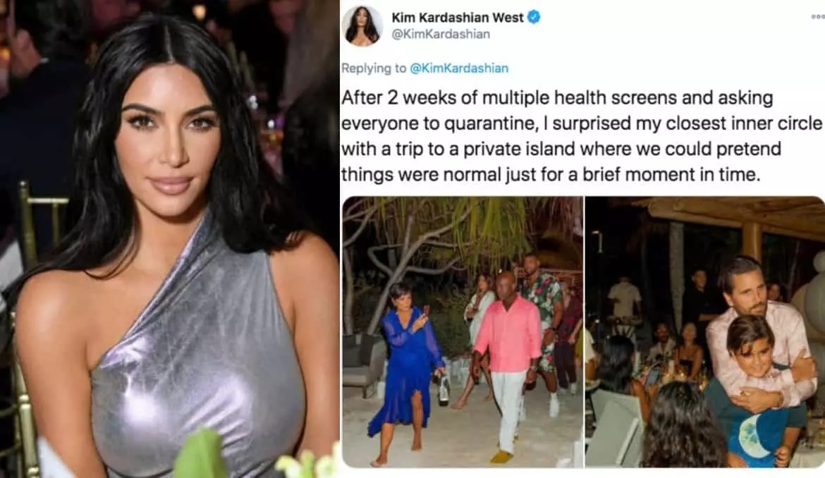 De bästa svaren på Kim Kardashian Wests Viral Vacay Tweet 20620_1