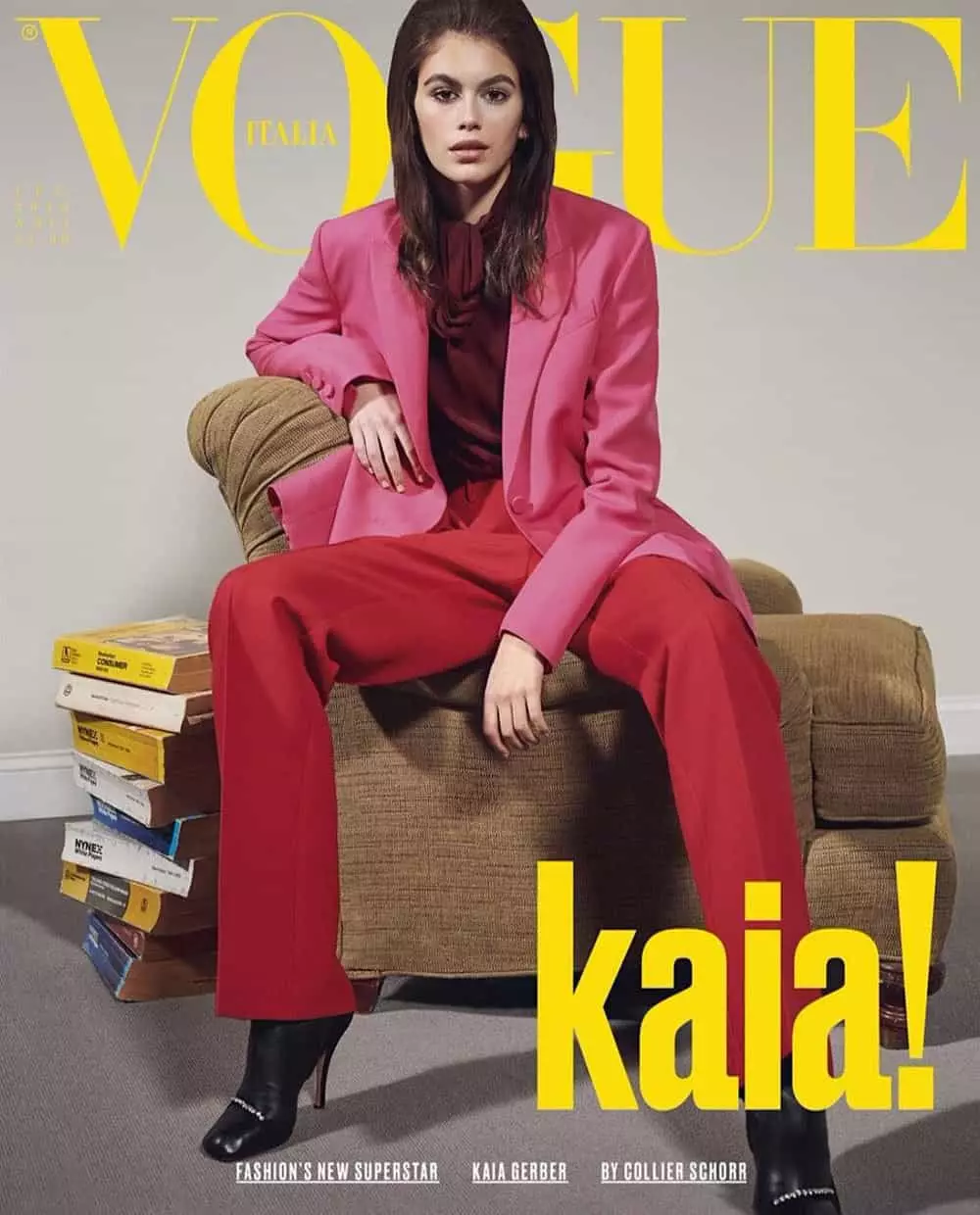 Kaia Gerber, Italiýa Vogue-de ejesi Sindi Krawford hakda açýar 20814_2