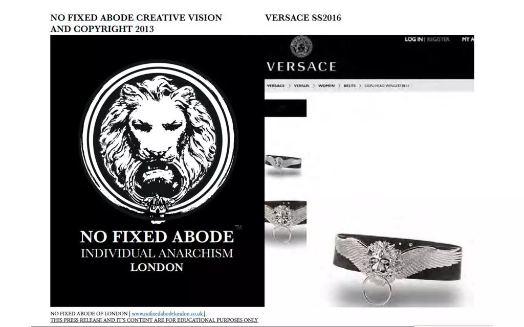 Versace ट्रेडमार्क उल्लङ्घनको लागि मुकदमा हुन्छ 22571_4