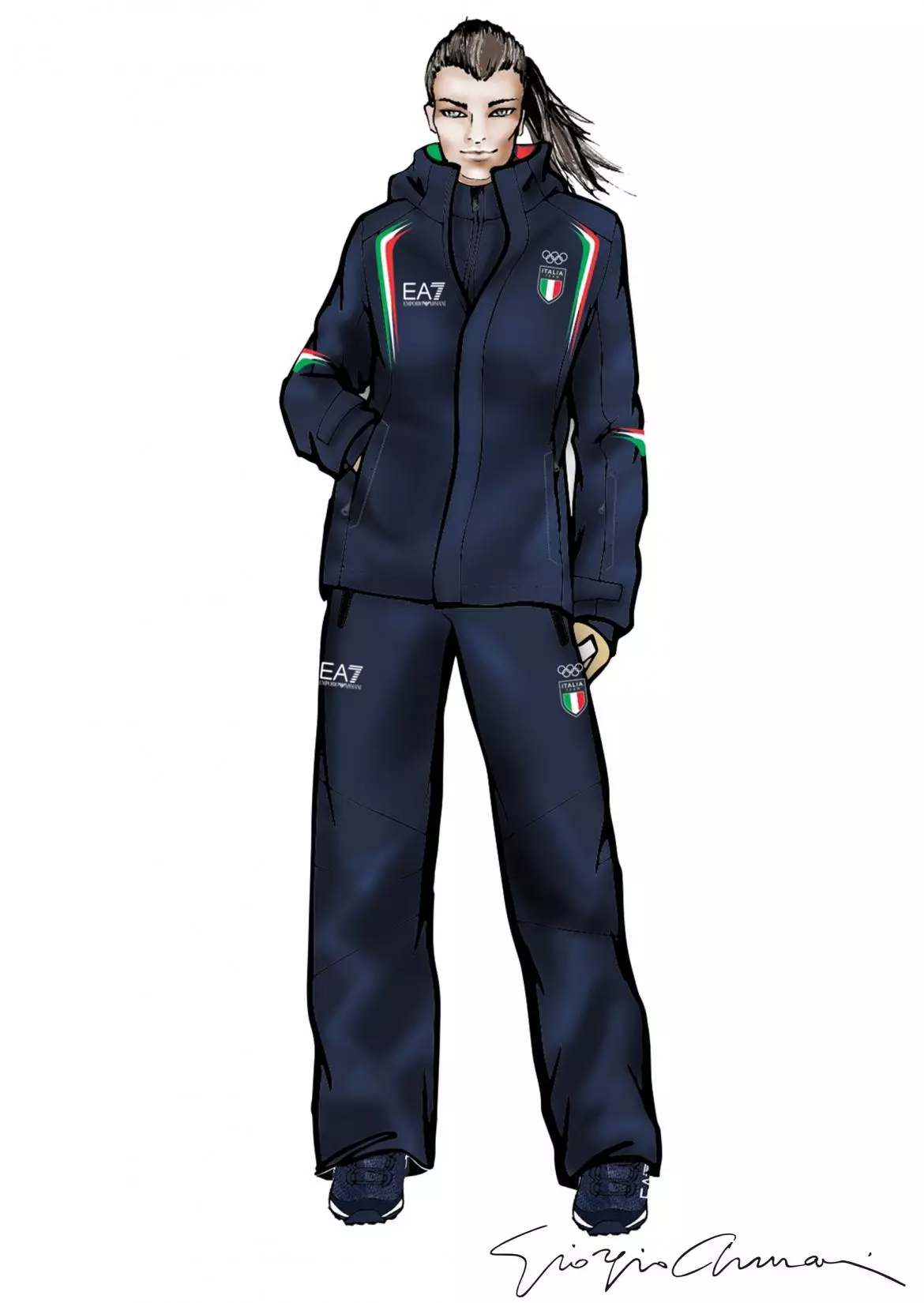 Giorgio Armani o tla Hlophisa Lihlopheng tsa Liolimpiki tsa Italy le tsa Paralympic ka 2018 23245_1