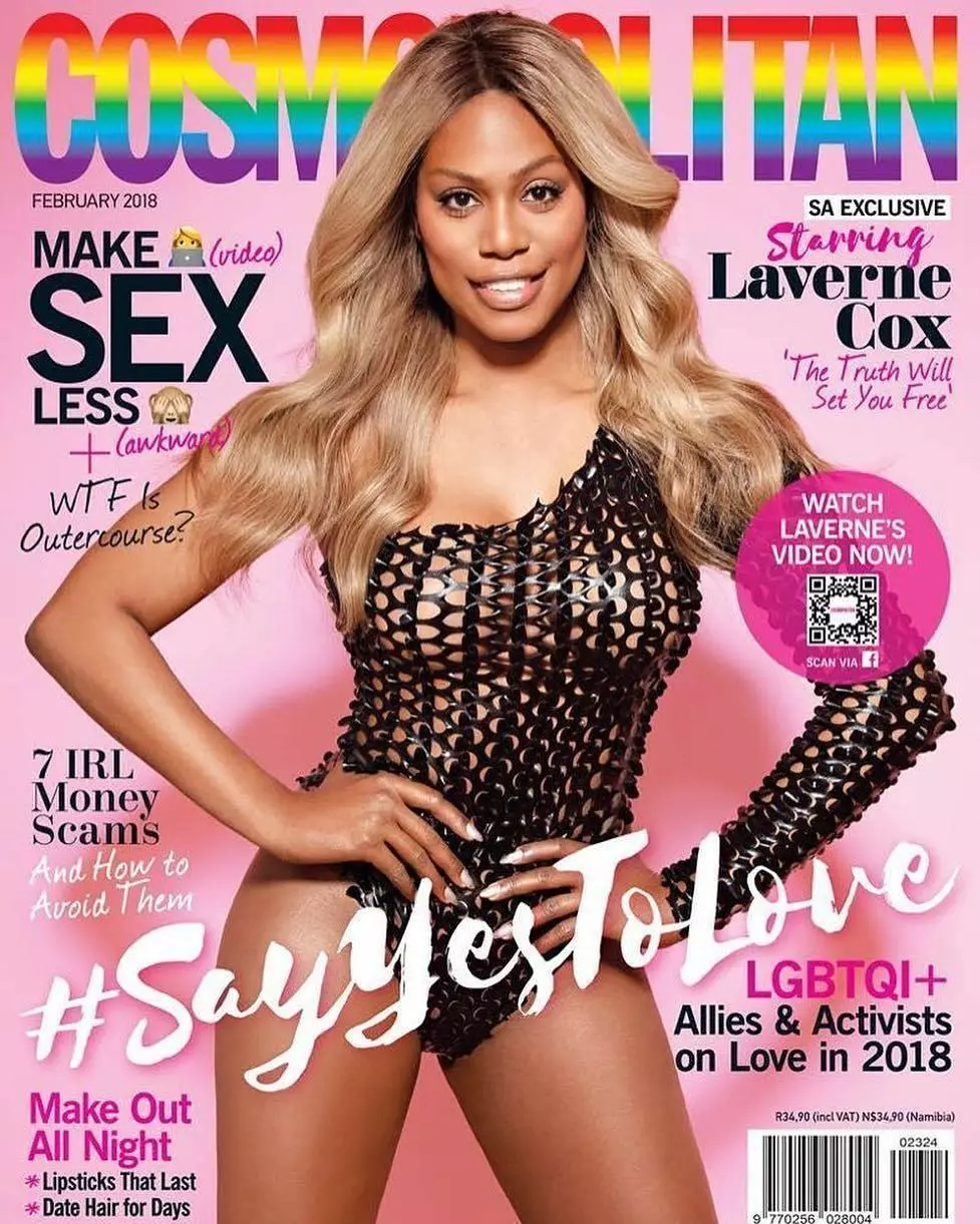 Si Laverne Cox ang First-Ever Transgender Cover Star ng Cosmo 23542_1