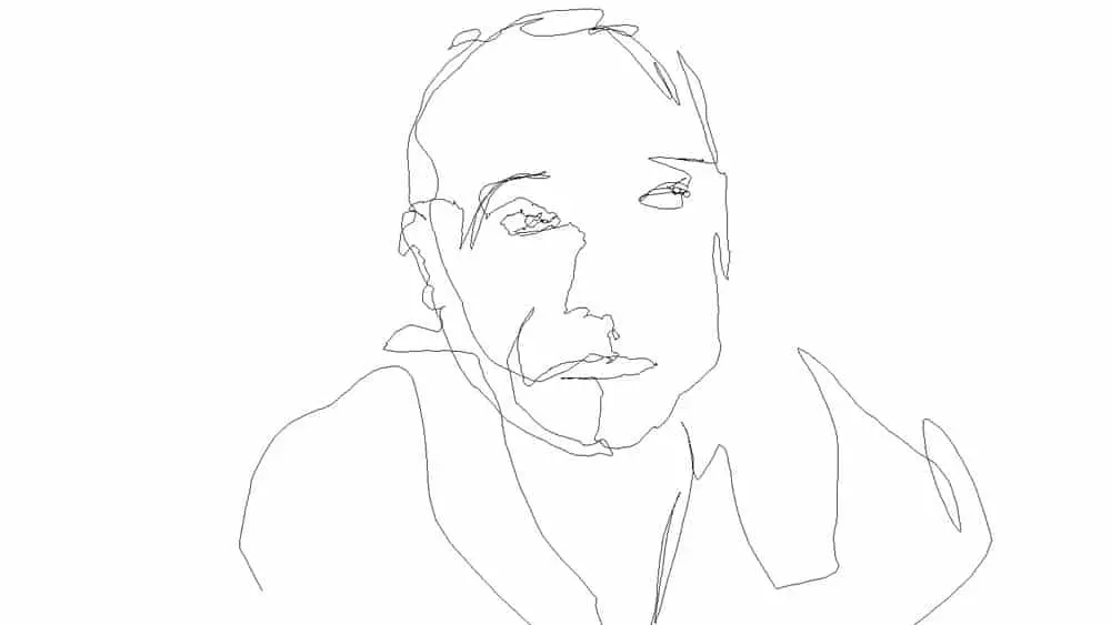 アーティストのグラハム・フィンクは文字通り彼の目で描くことができます 24027_3