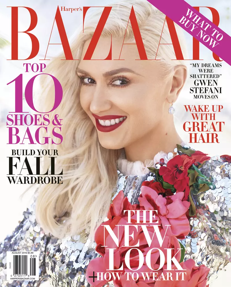 Gwen Stefani fjallar um Harper's Bazaar, ræðir mjög opinberan skilnað hennar