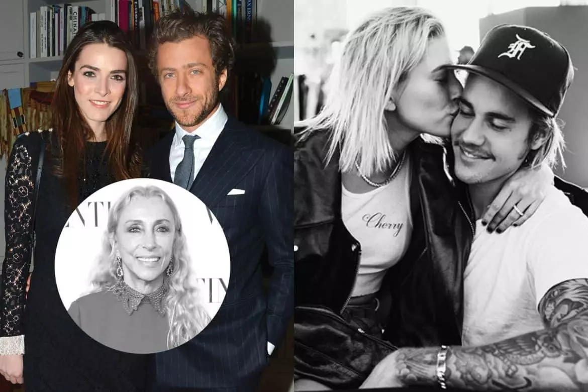 Franca Sozzani omendu zuten Bee Shaffer, Justin eta Hailey-rekin Son's Wedding-n Instagram-en ofiziala 24722_1