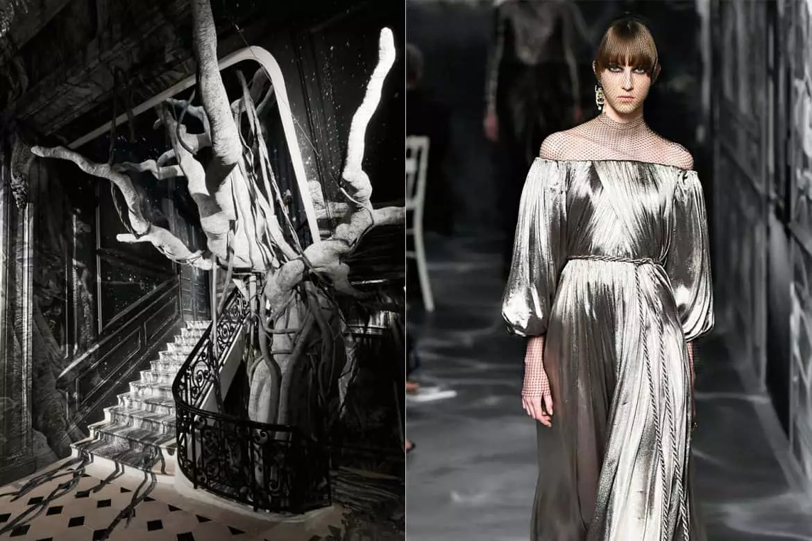 Dior's Elaborate Fall 2019 Couture Set Inatenga Masabata Atatu Kuti Amange