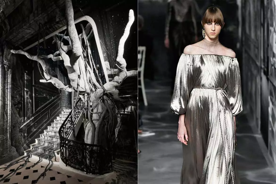 Dior جي تفصيلي زوال 2019 Couture سيٽ ٺهڻ ۾ ٽي هفتا لڳا