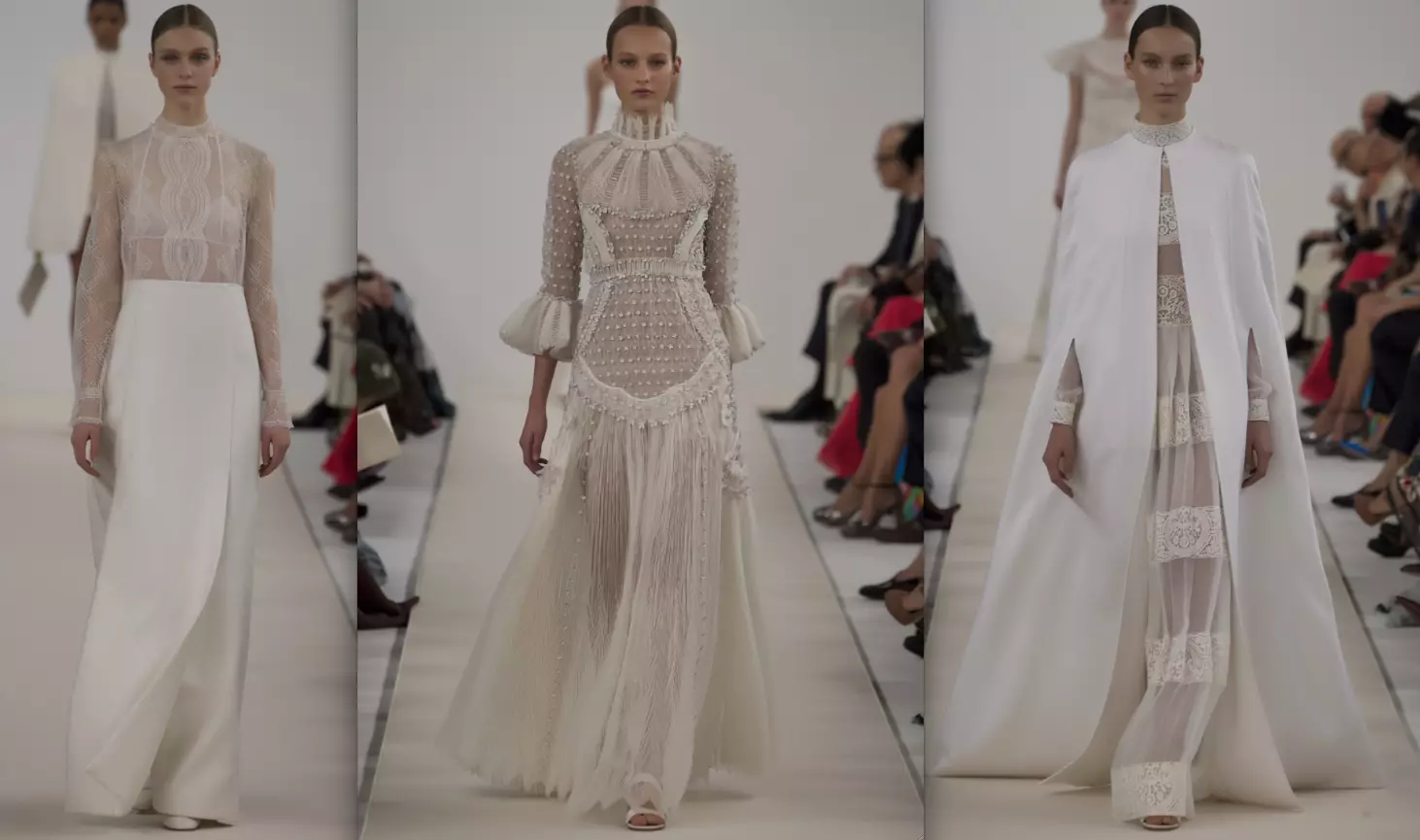 Valentino debütiert Winter White Looks auf seiner Haute Couture Show in NYC