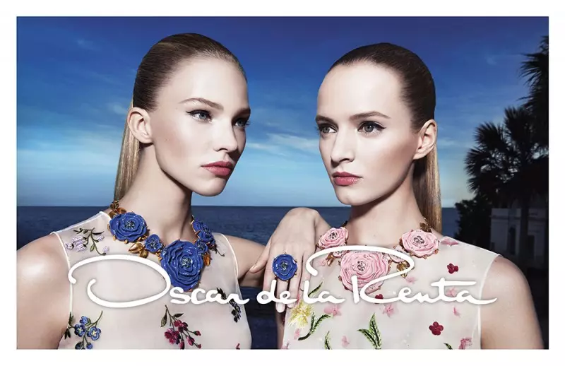 Oscar de la Rentas Frühjahrskampagne 2015 mit Daria Strokous und Sasha Luss 26606_2