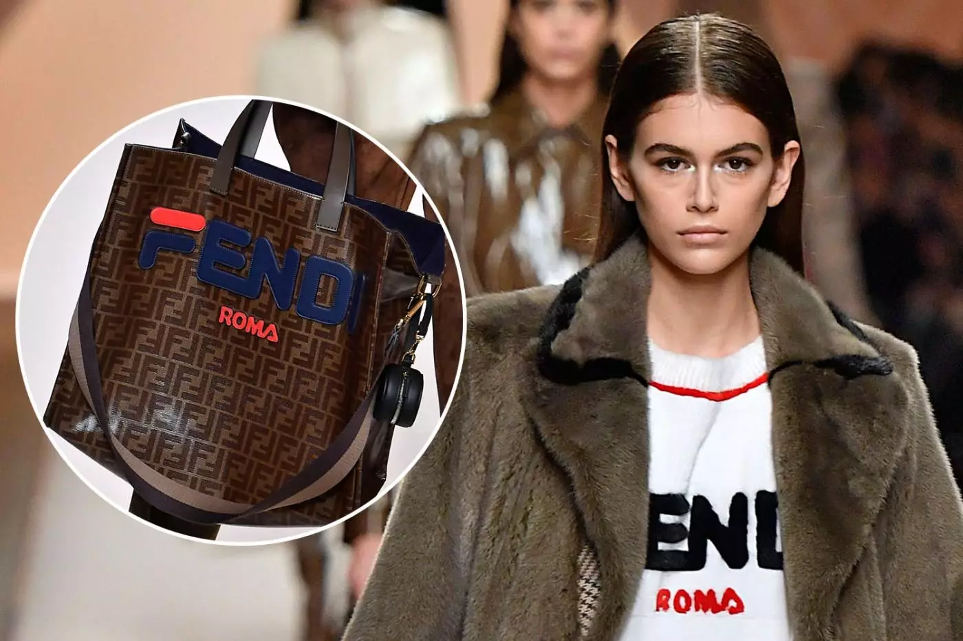 Fendi adotta il logo iconico di Fila per l'autunno 2018