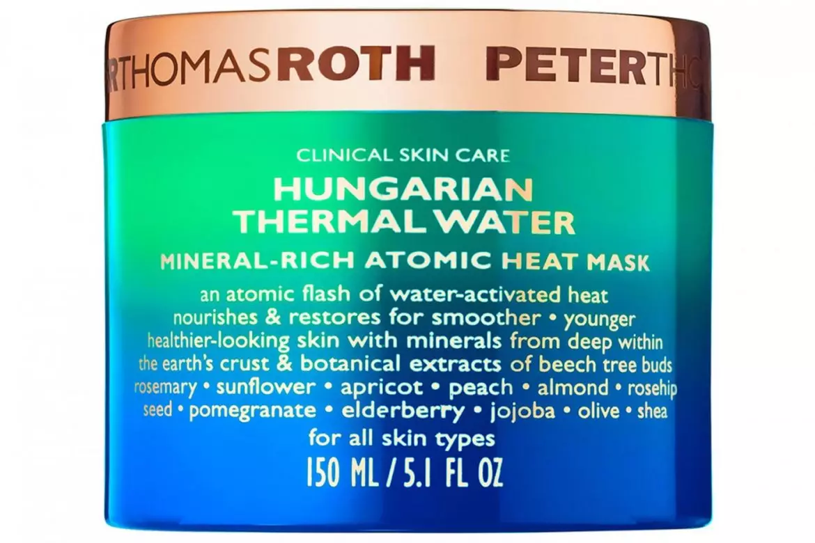 Grožio akiratyje: Peterio Thomaso Rotho vengrų terminio vandens mineralų turtinga atominė šilumos kaukė