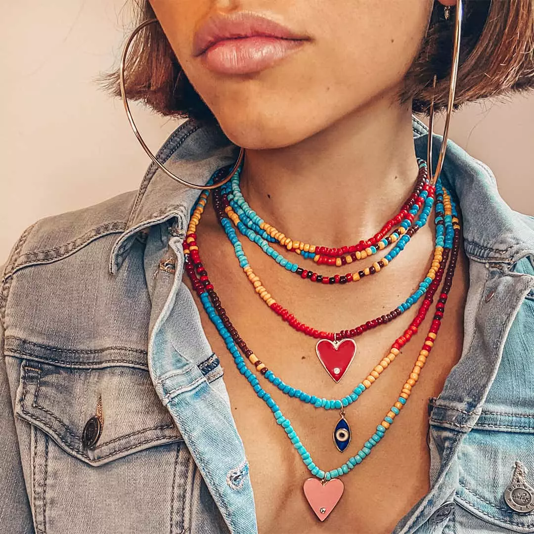 Editor's Pick: Jennifer Miller's Multicolor Bead Necklaces