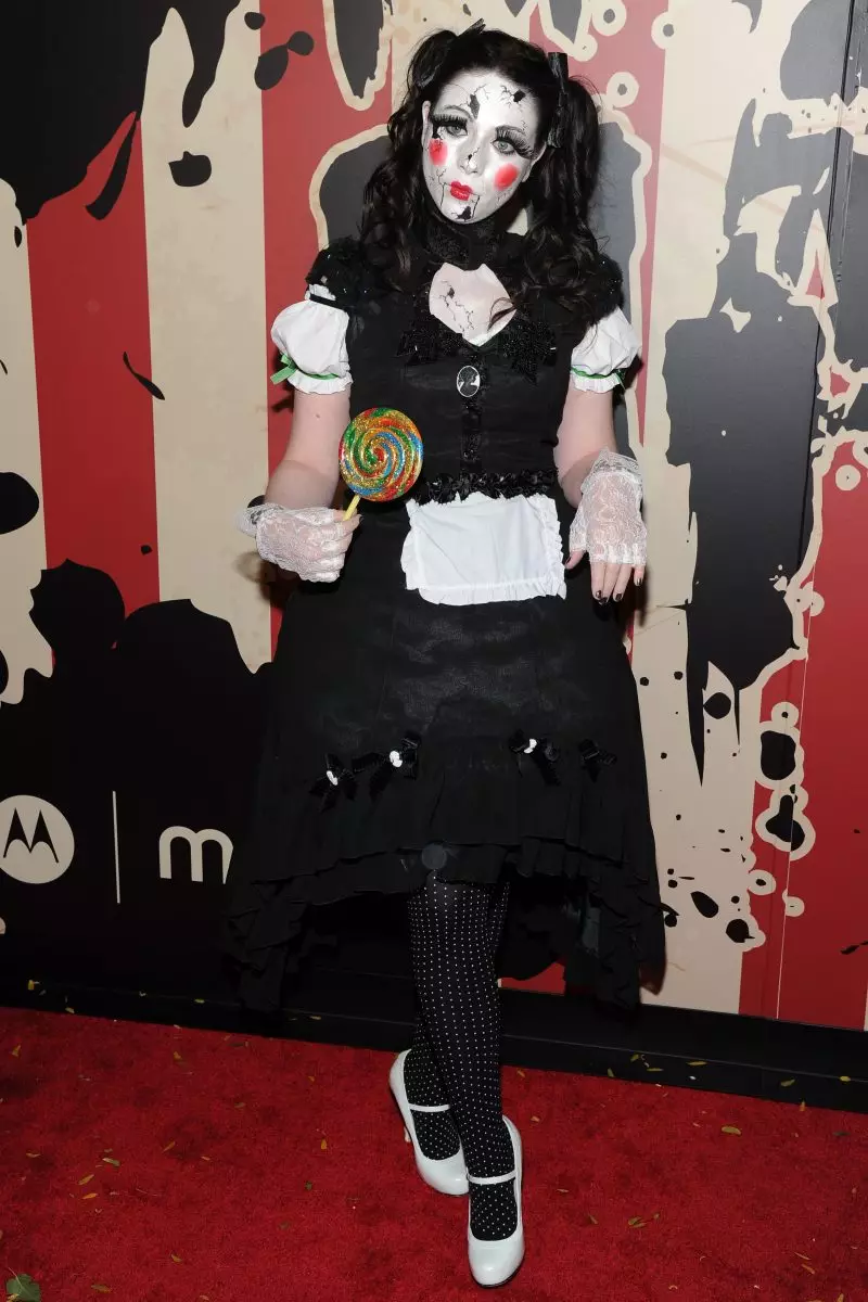 Michelle Trachtenberg== HEIDI KLUMÕS 15. VUOSIKERTOMUS HALLOWEEN PARTY== Tao Downtown, NYC== 31. lokakuuta 2014== ©Patrick McMullan== Kuva - Owen Hoffmann/patrickmcmullan.com== ==