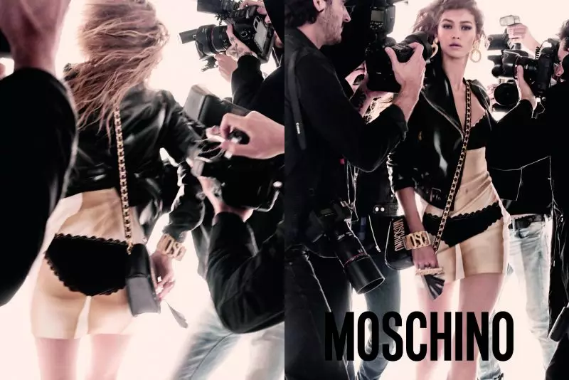 Gigi i Bella Hadid występują w kampanii Moschino wiosna/lato 2017 36525_5