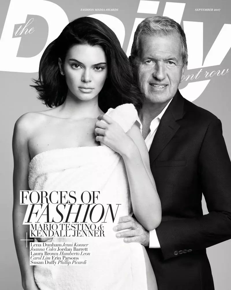 Kendall Jenner sareng Mario Testino Cover The Daily Front Row's Fashion Media Awards Isu! 36740_2