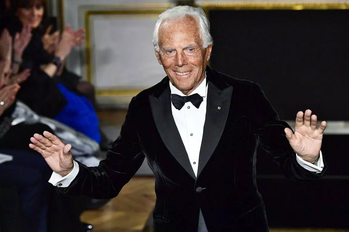 Giorgio Armani o loʻo agai i le televise