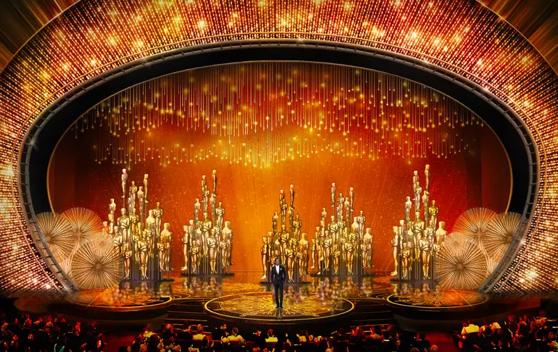 Tshwj xeeb! Swarovski rau Sparkle ntawm 88th Oscars Stage