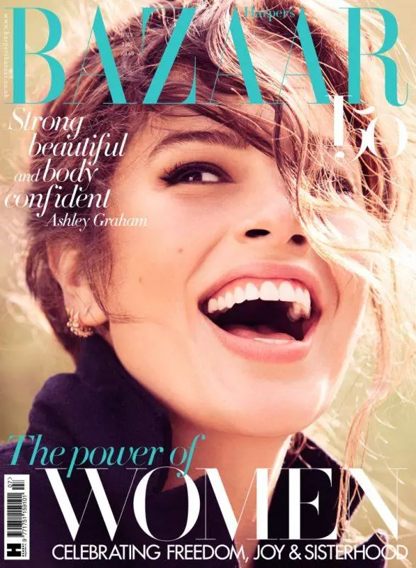 Ashley Graham pokriva srpanjsko izdanje Harper's Bazaara UK 38019_2
