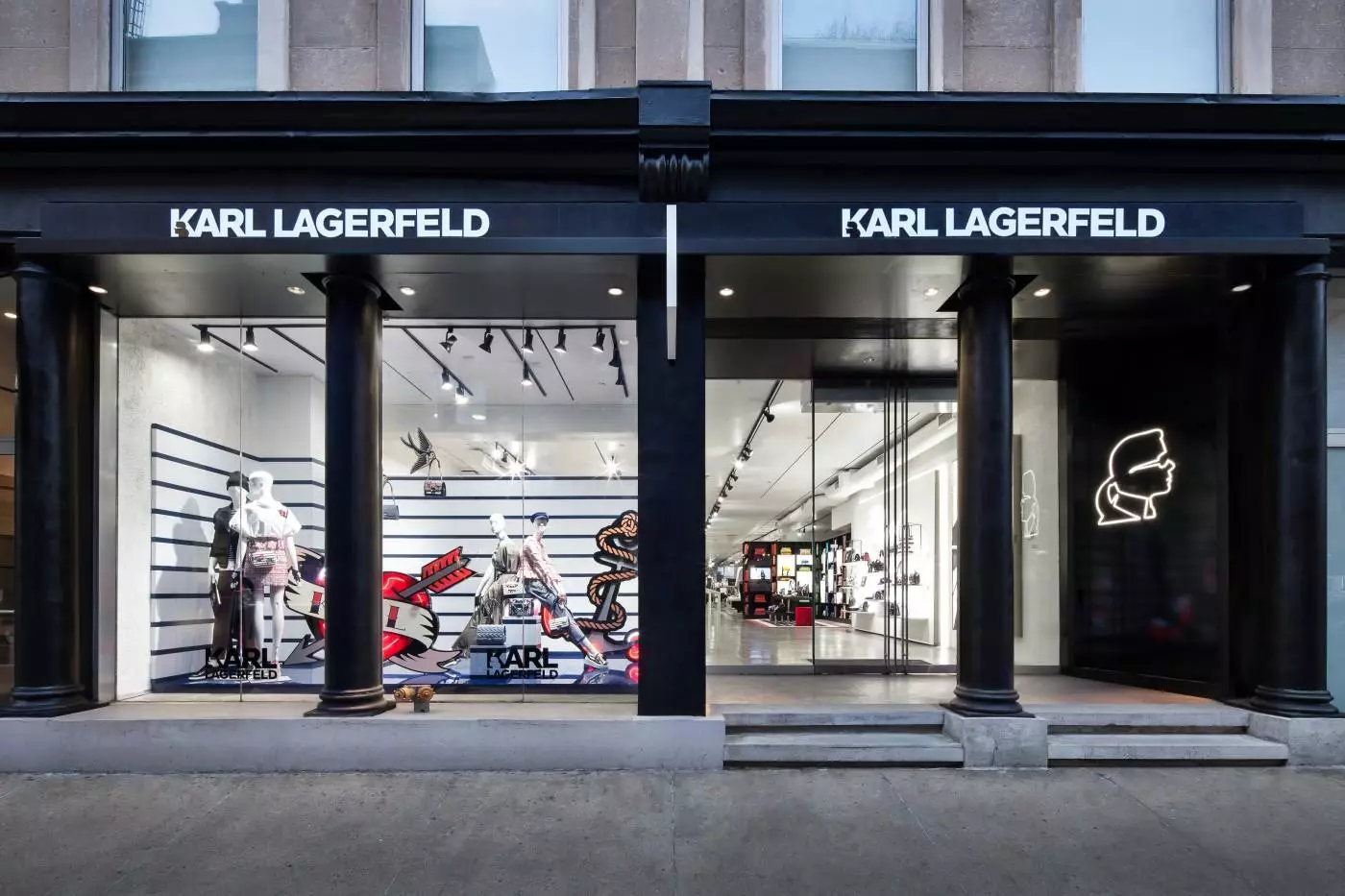 Karl Lagerfeld maak sy eerste Amerikaanse vlagskip oop