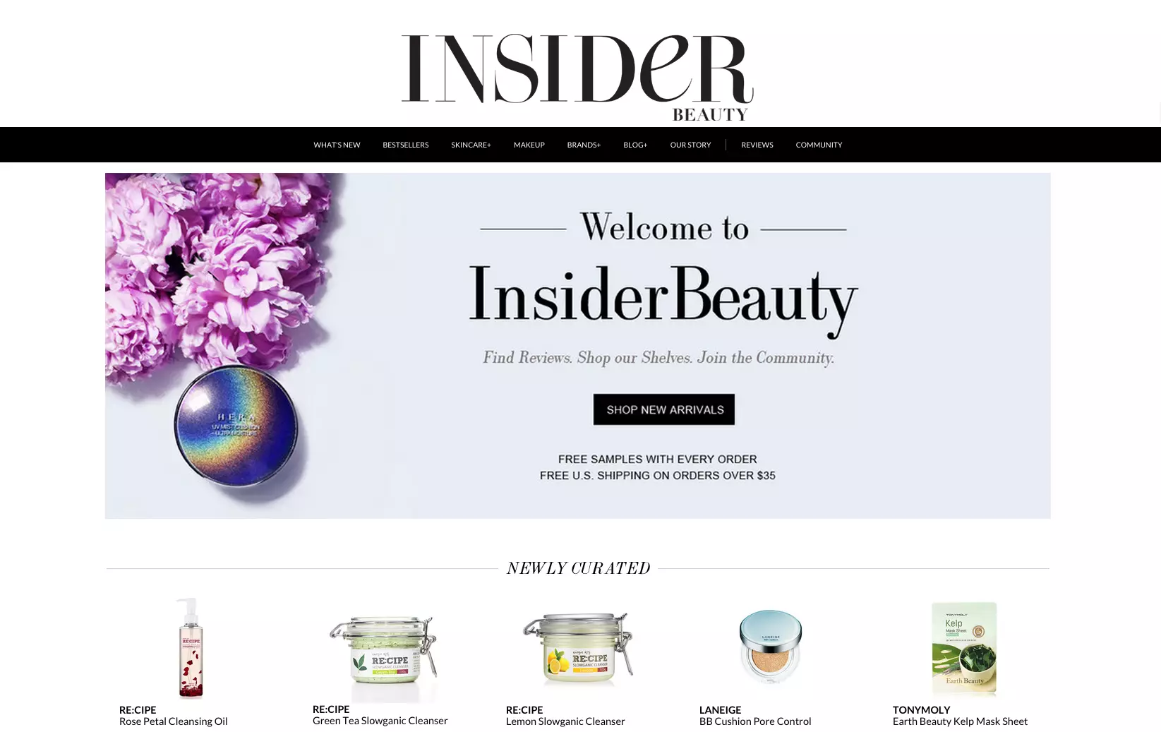 Sua loja completa de produtos de beleza coreanos: InsiderBeauty.com