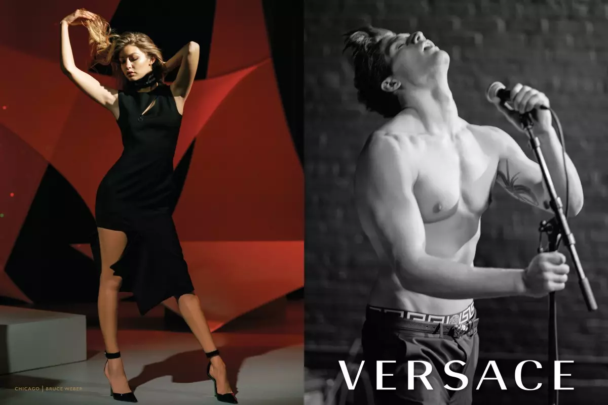 Yagarutse! Bruce Weber Kurasa Karlie Kloss na Gigi Hadid kuri Versace 39345_7